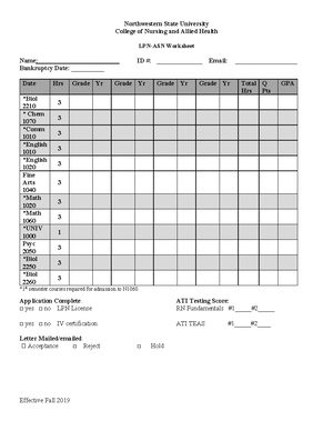 Snellen Eye Exam - Eye exam chart - Northwestern State University ...