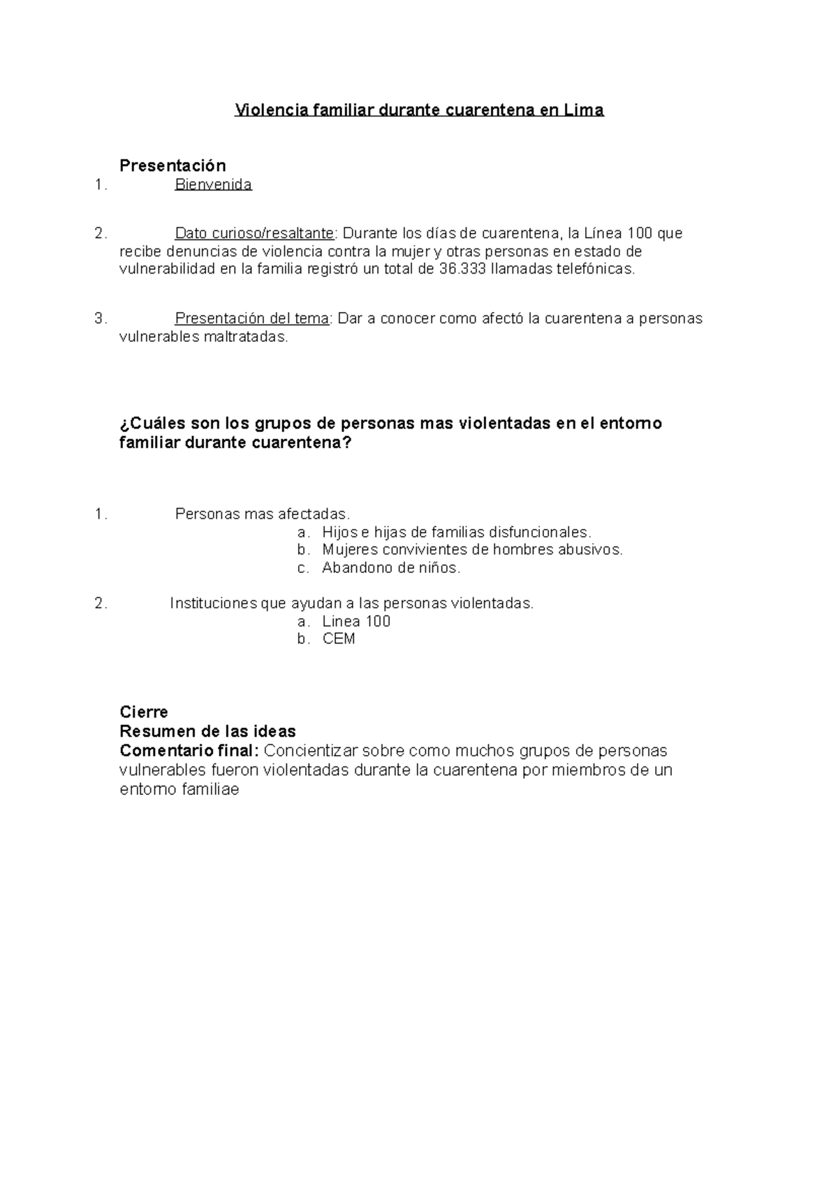Documento - Jdjk - Violencia familiar durante cuarentena en Lima ...