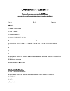 Drug abuse worksheet OL1 - Drug Abuse Please place your answers in bold ...