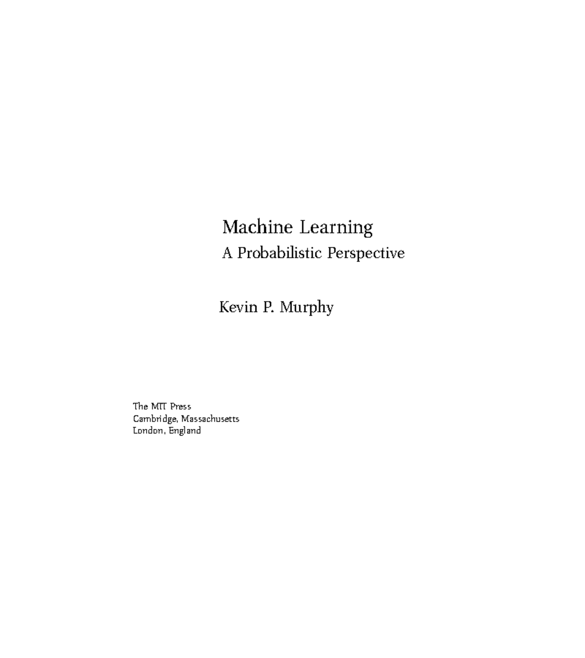 Machine Learning - Artificial Intelligence - Machine Learning A ...