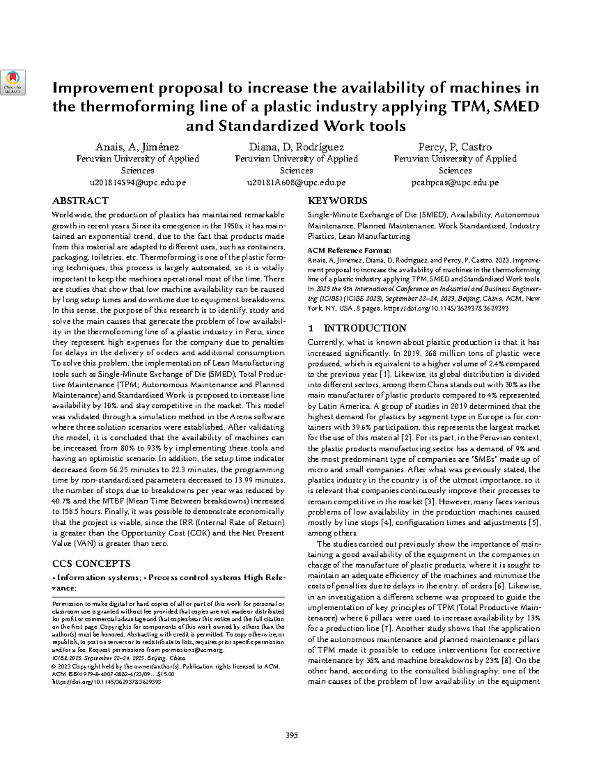 3629378 - Improvement proposal to increase the availability of machines ...