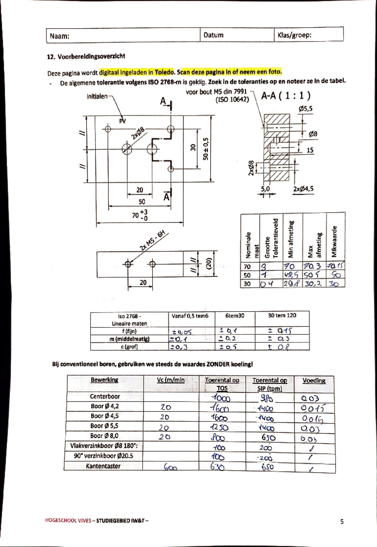 BB lesvoorbereiding - \ Naam: 1 Datum 1 Klas/groep: 12 ...
