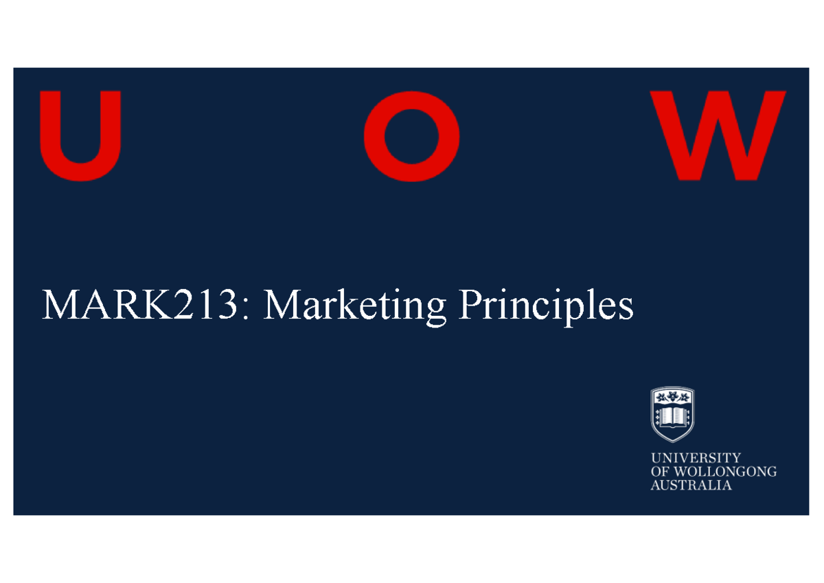 L13 International Mktg 2024 - MARK213: Marketing Principles 2 ...