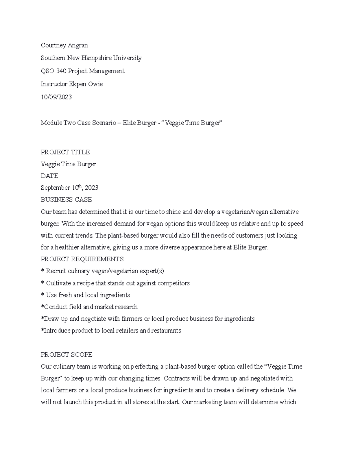 QSOModule 2 - Module 2 Assignment - Courtney Angran Southern New ...