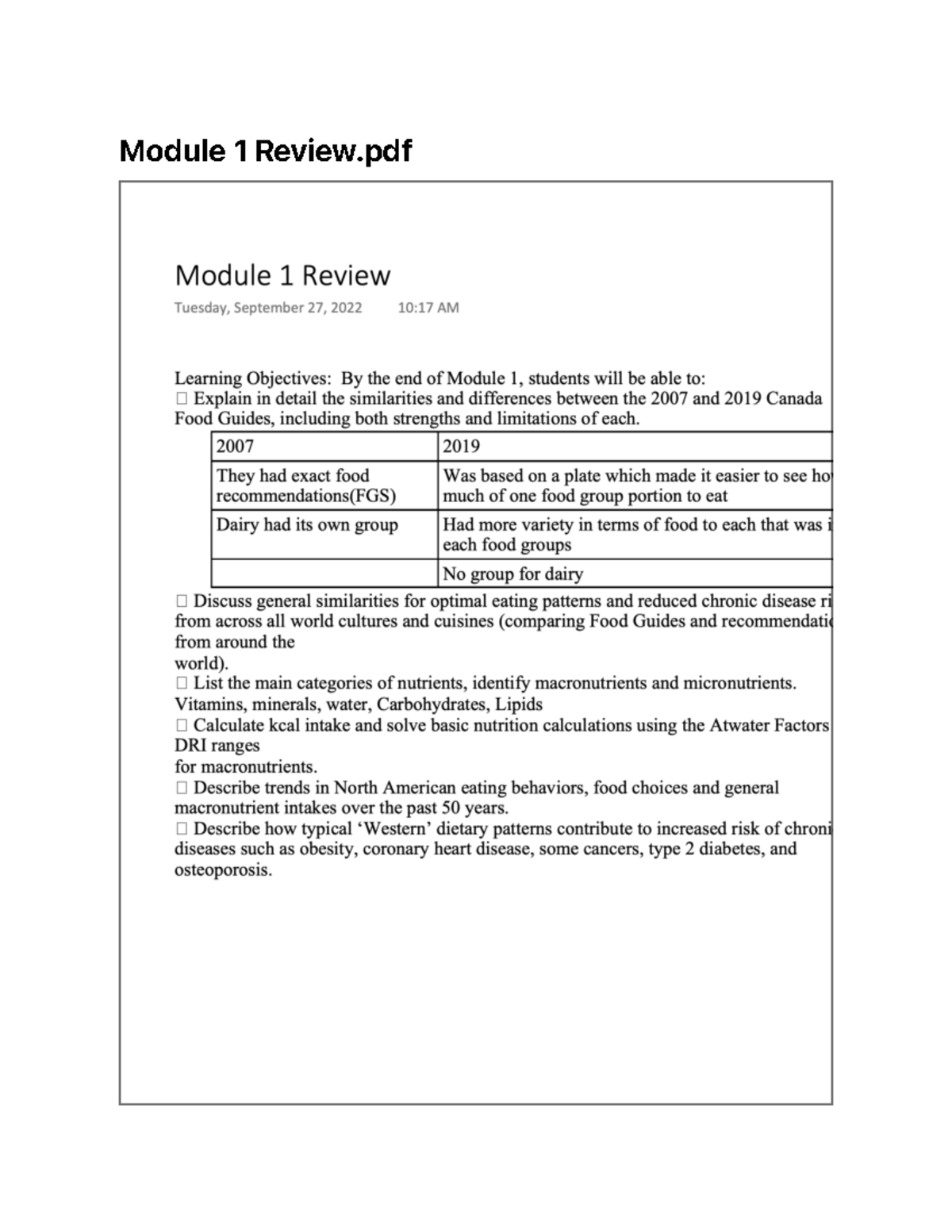 Module 1 Review - 120 - Module 1 Review - Studocu