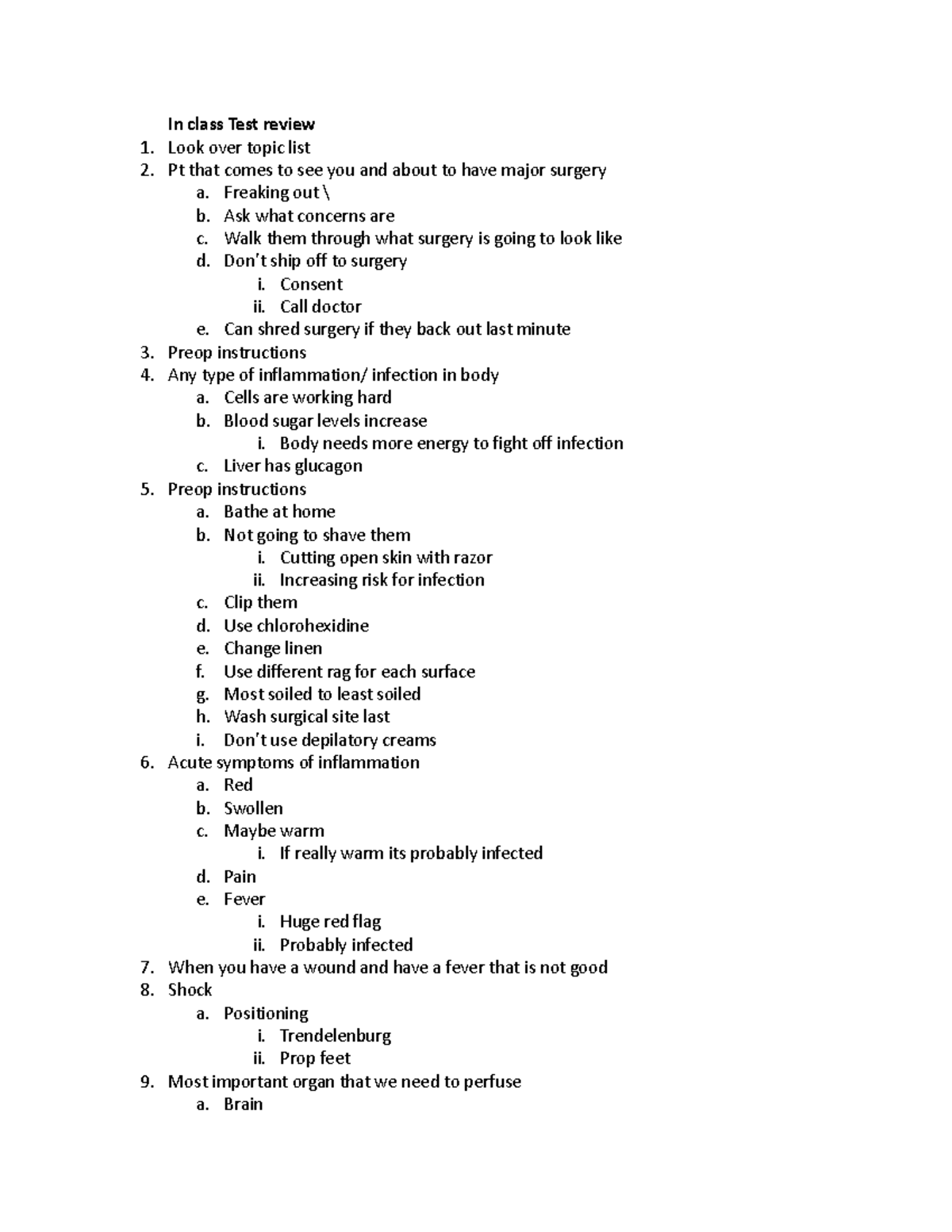 AH 1- unit 1 In class Test review - In class Test review Look over ...