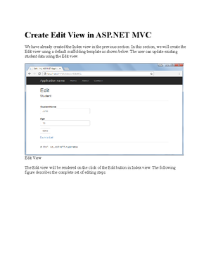 Modeling Visual Programming CSC412 - Model Binding In this section, you will learn about model ...