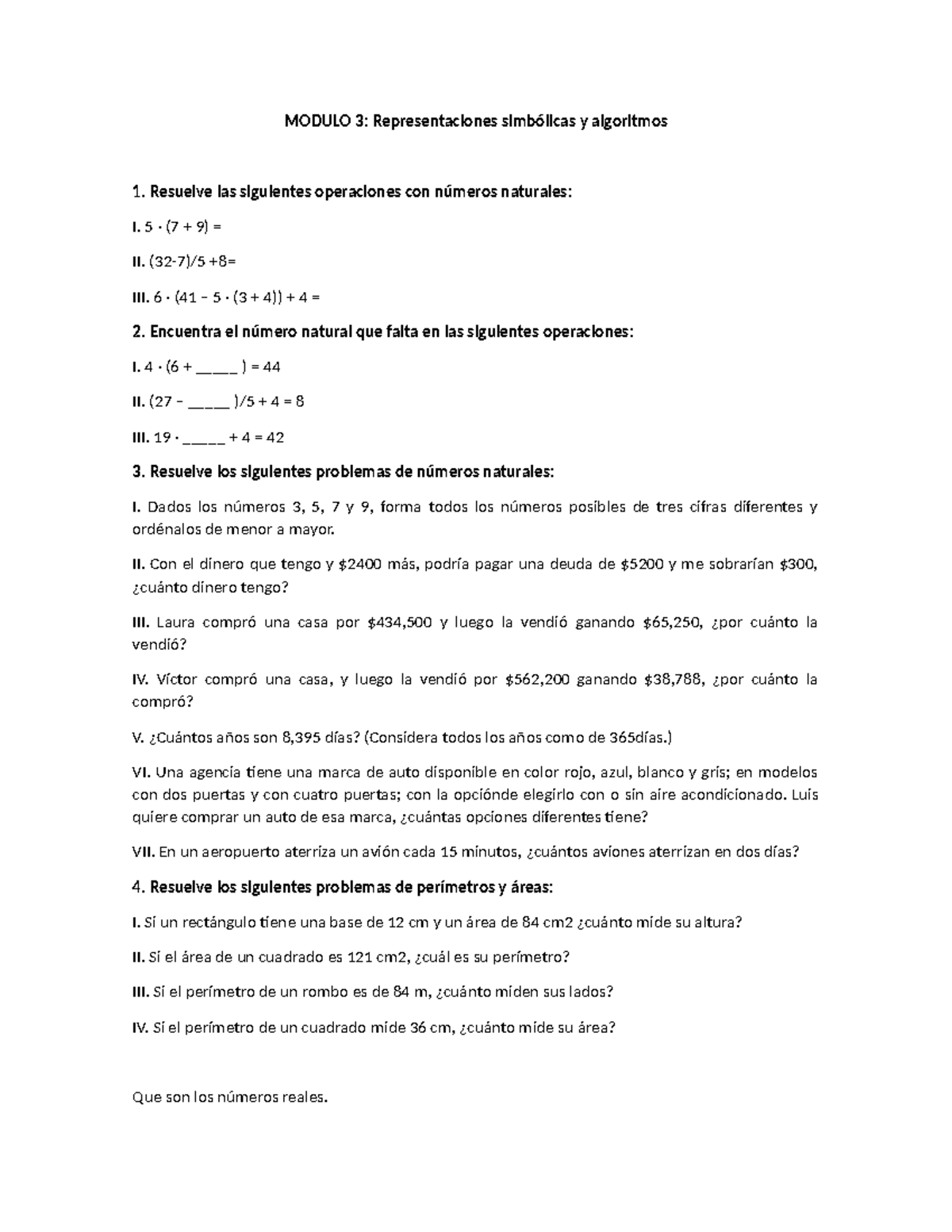 Modulo 3 cuestionario - plan nuples - MODULO 3: Representaciones ...