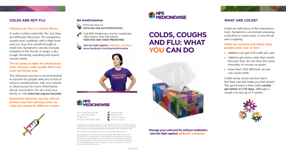 NPS Cold and Flu Brochure May 2014 - COLDS, COUGHS AND FLU: WHAT YOU ...