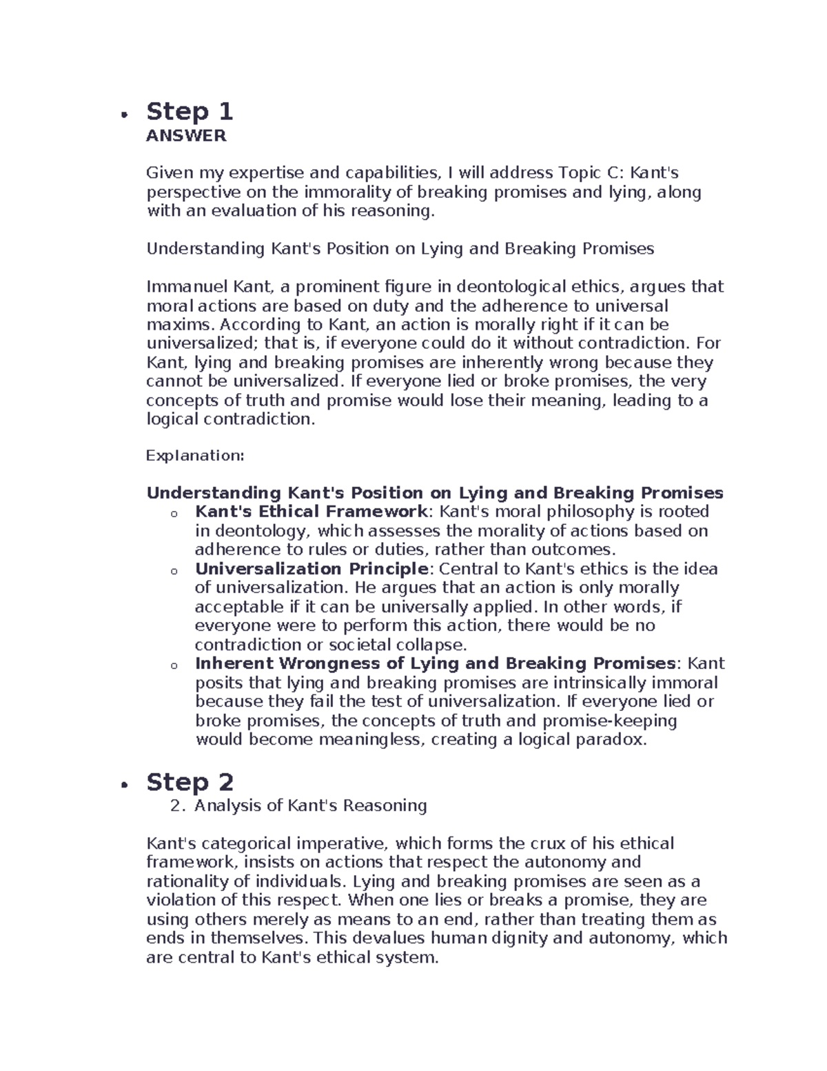 Step 1 - insightful - Step 1 ANSWER Given my expertise and capabilities ...