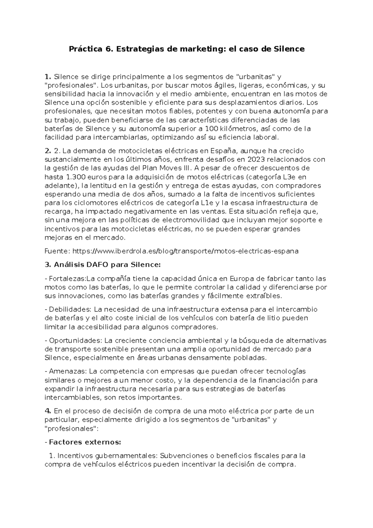 Practica 6 - Práctica 6 de Introducción al Marketing - Práctica 6 ...