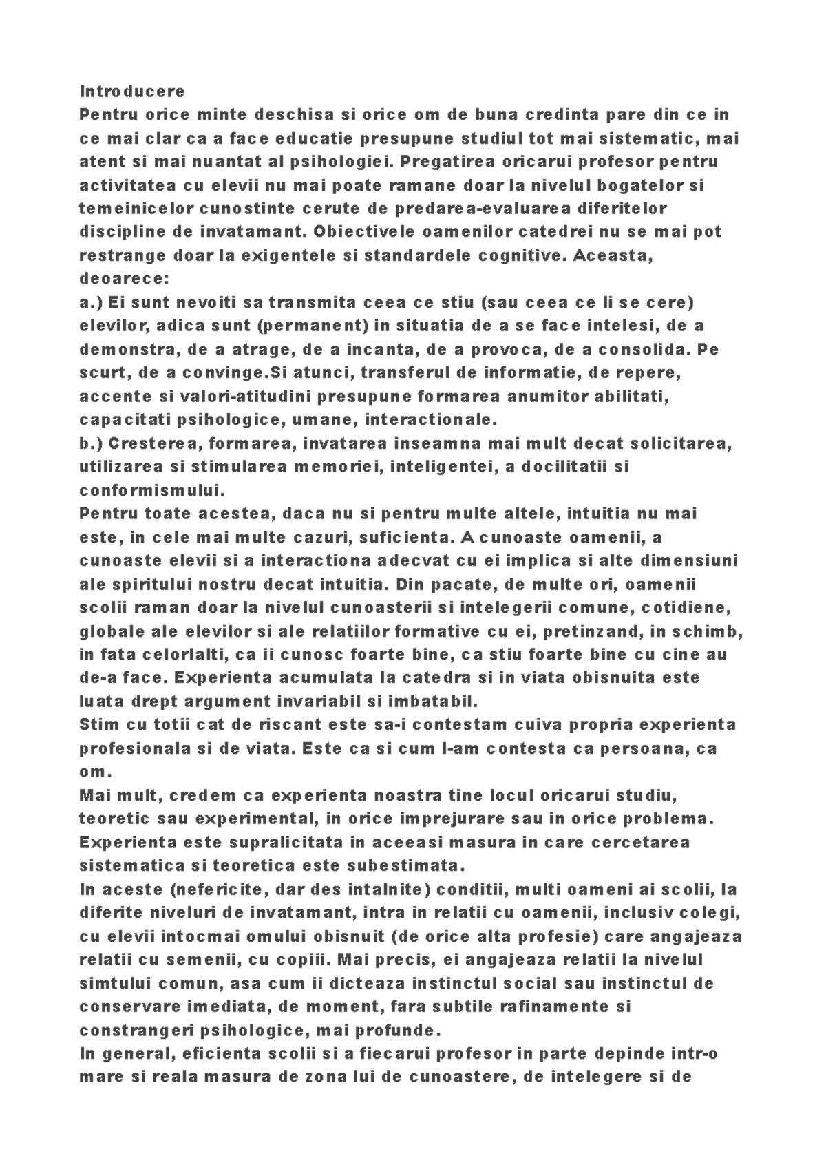 Nou Document Microsoft Word - Introducere Pentru orice minte deschisa ...