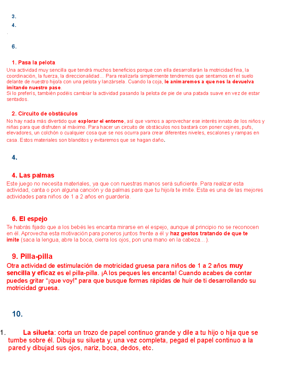 3 - lkklk - 3. 4. . 6. 1. Pasa la pelota Una actividad muy sencilla que ...