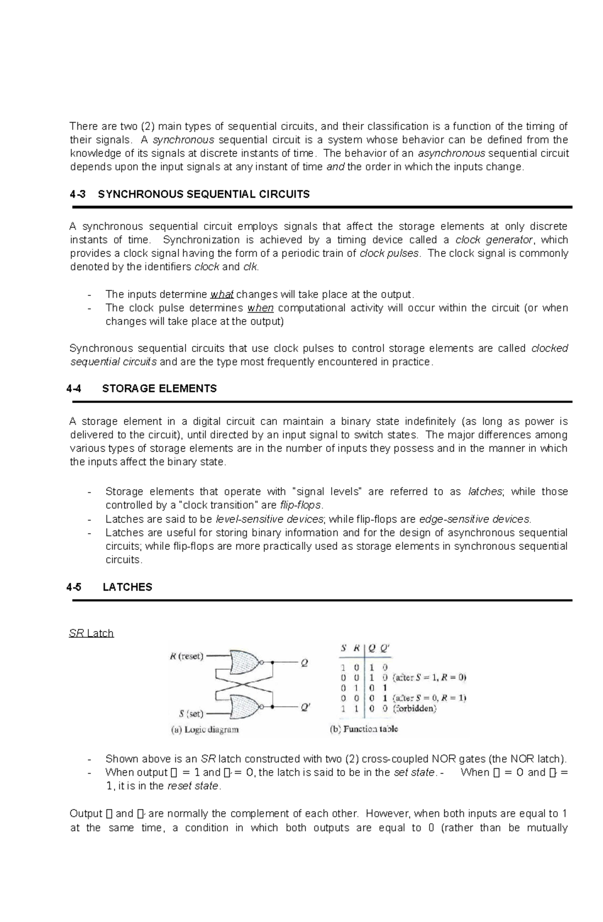 Electronics Logic Circuits and Switching - There are two (2) main types ...