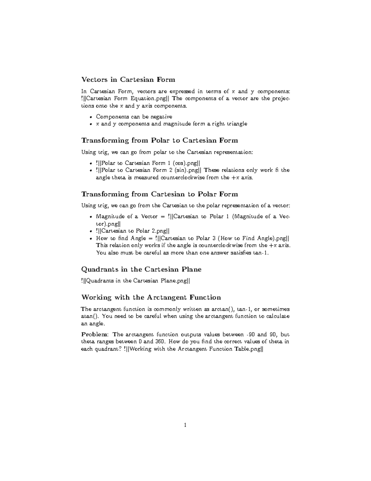 2) Components of Vectors - Vectors in Cartesian Form In Cartesian Form ...