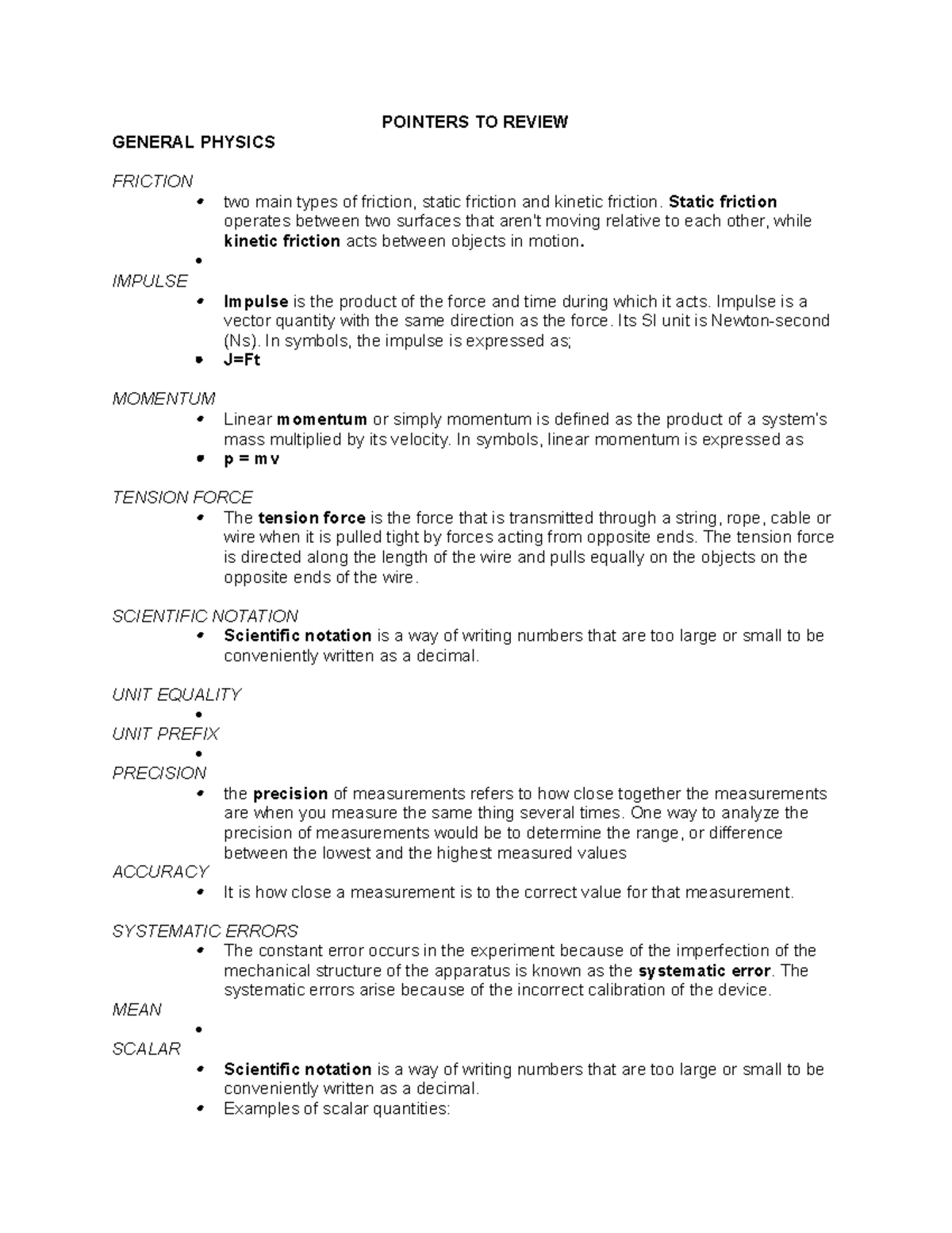 Pointers-TO- Review - btfeghbddhvb dhfvv dfvbhdfbvdf g - POINTERS TO REVIEW GENERAL PHYSICS ...