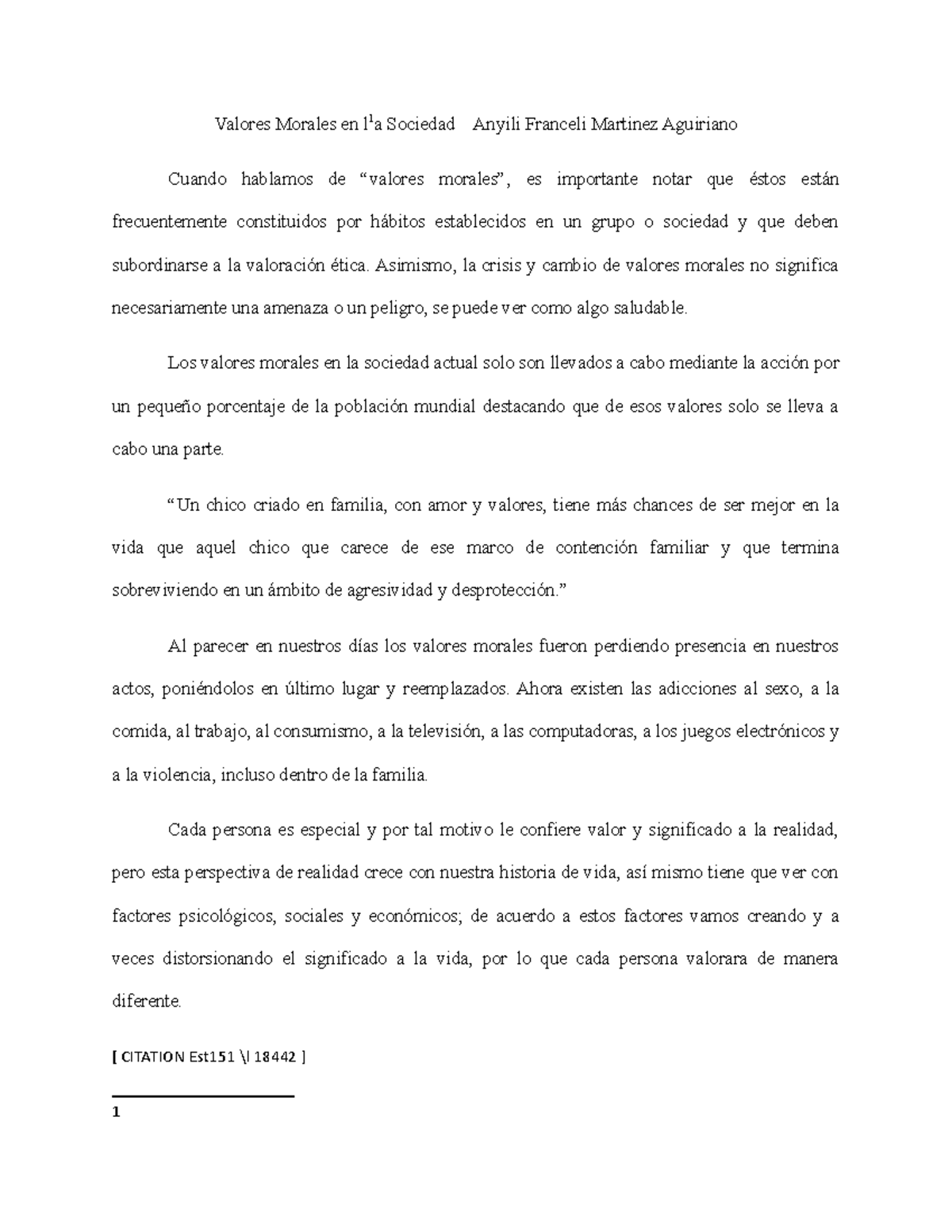 Najera Amanda U2T2a1 - trabajo - Valores Morales en l 1 a Sociedad ...