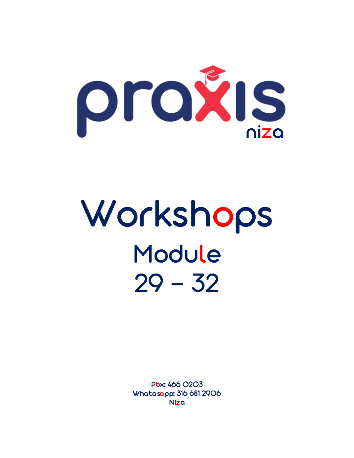 Workshops 29-32-1 - lkkkkkkkkkkkkkkkkkkkk - niza Workshops Module 29 ...