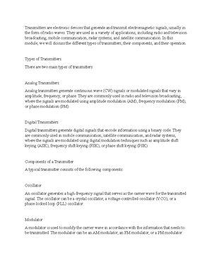 Chapter 4 angle modulation part 2 - Frequency modulation (FM) is a type ...