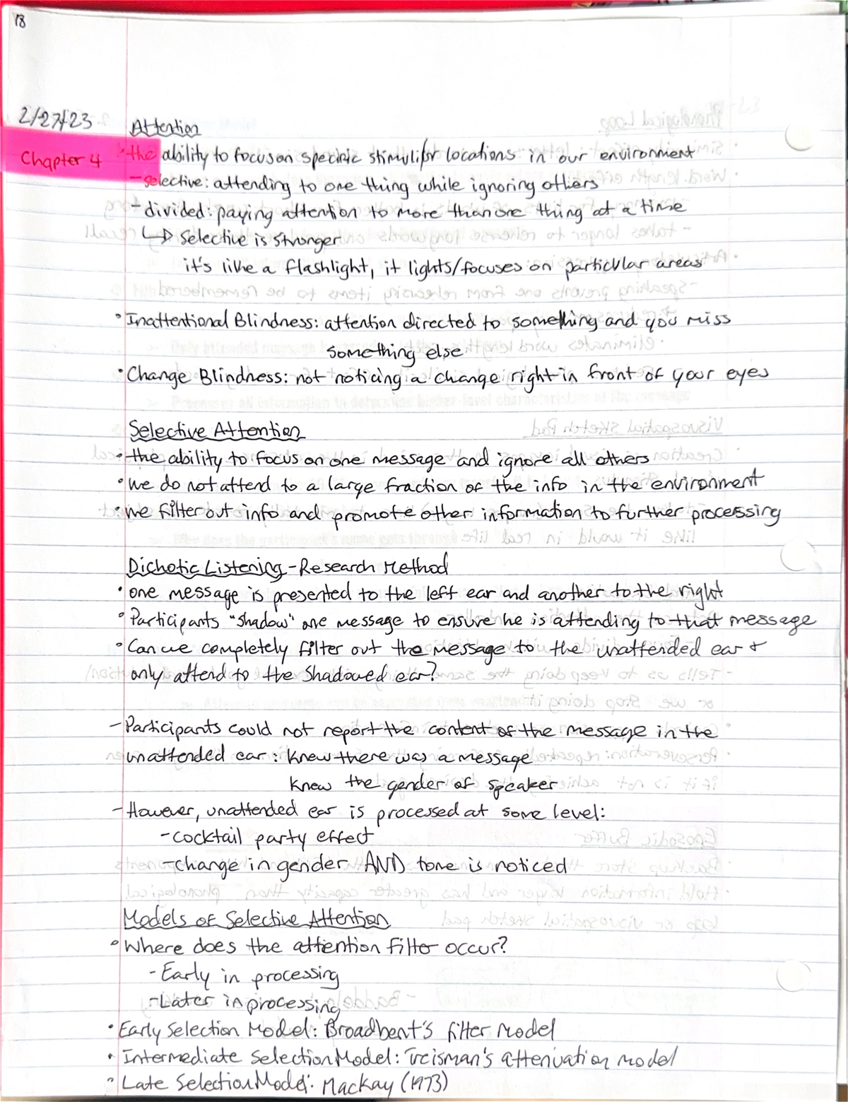 Chapter 4 - Professor John Riley - Attention Chapter 4 the ability to ...