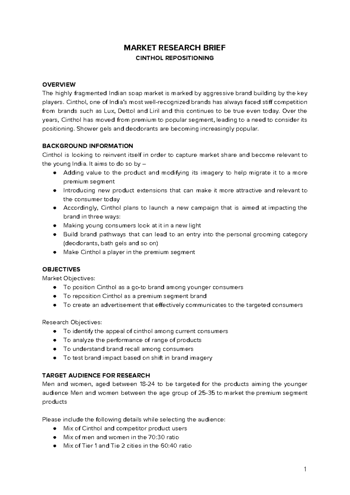 Pre-read-Market Research Brief-Cinthol Pre-read-Market Research Brief ...