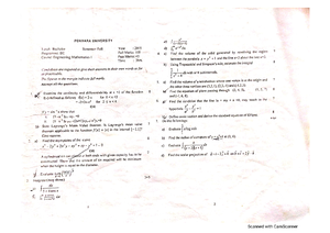 Engineering Chemistry 10 past papers - Civil Engineering - Studocu