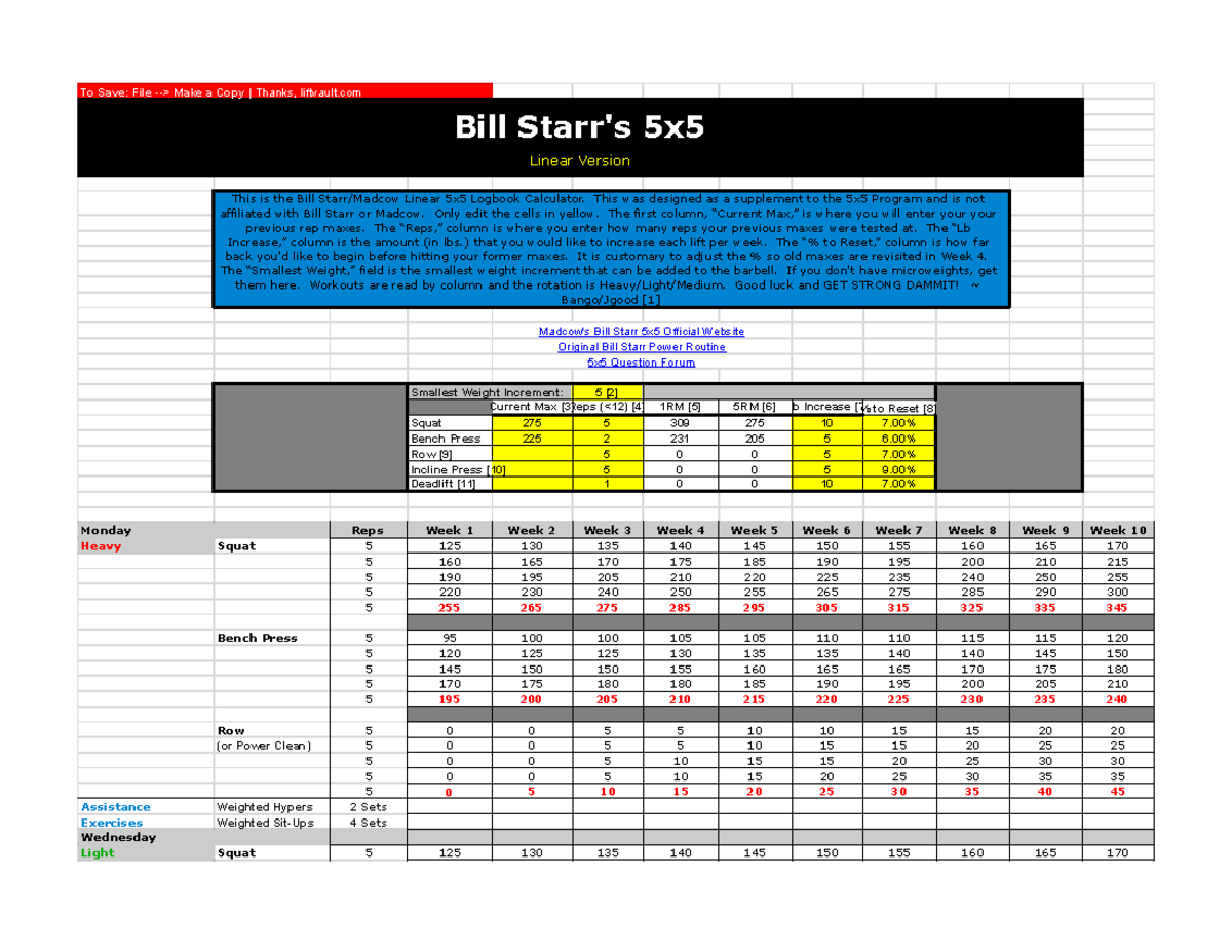 Copy of Bill-Starr-5x5-.xlsx - Copy of Copy of 5x5 by Pound3 - To Save: File -> Make a Copy ...