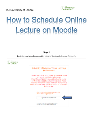 How to manage online lecture - Step 1 Start your Lecture by clicking on ...