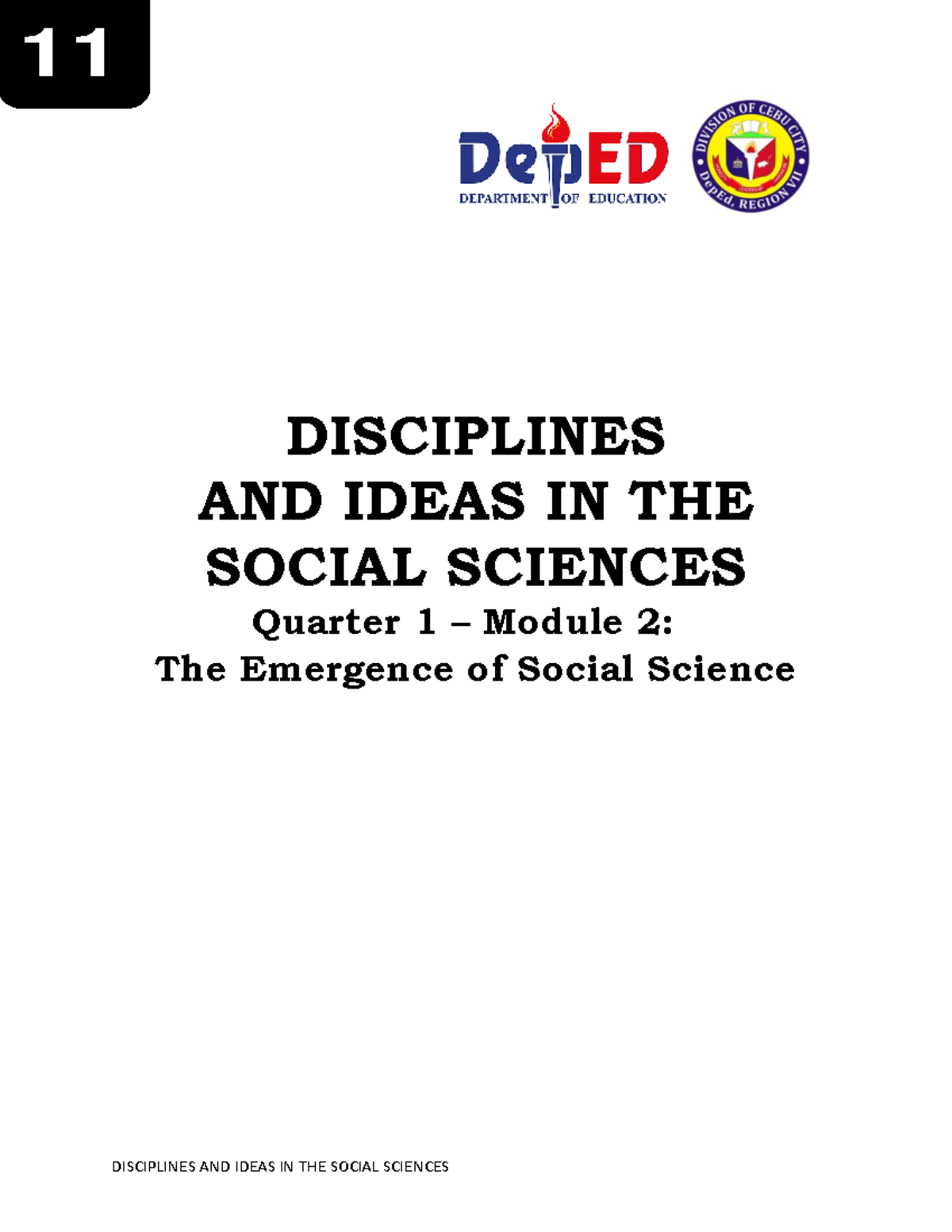 2 Q1 DISS - XCXCXC - ####### DISCIPLINES AND IDEAS IN THE SOCIAL ...