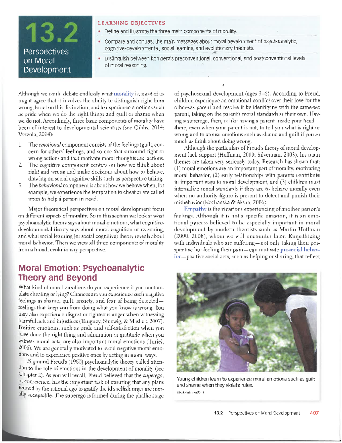 6 Moral Development - LEARNING OBJECTIVES 13 Define and illustrate the ...