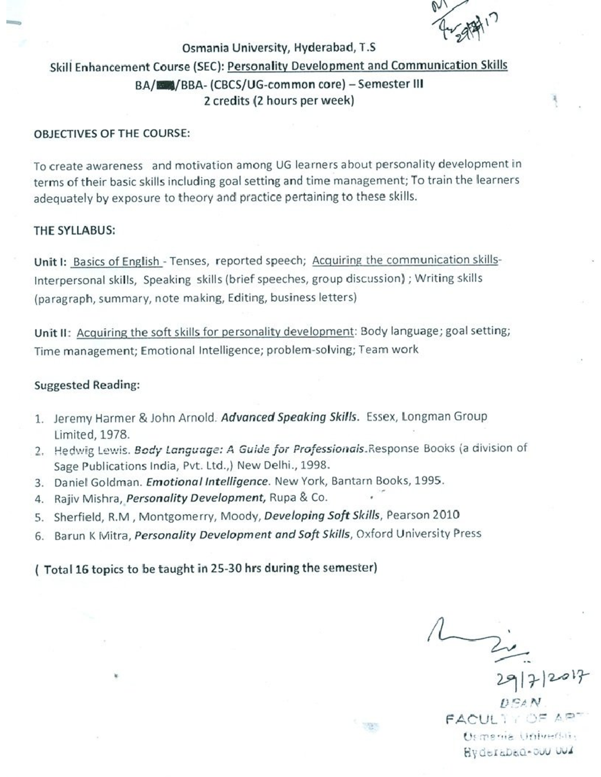 SEC papers - Bachelor of Arts - Studocu