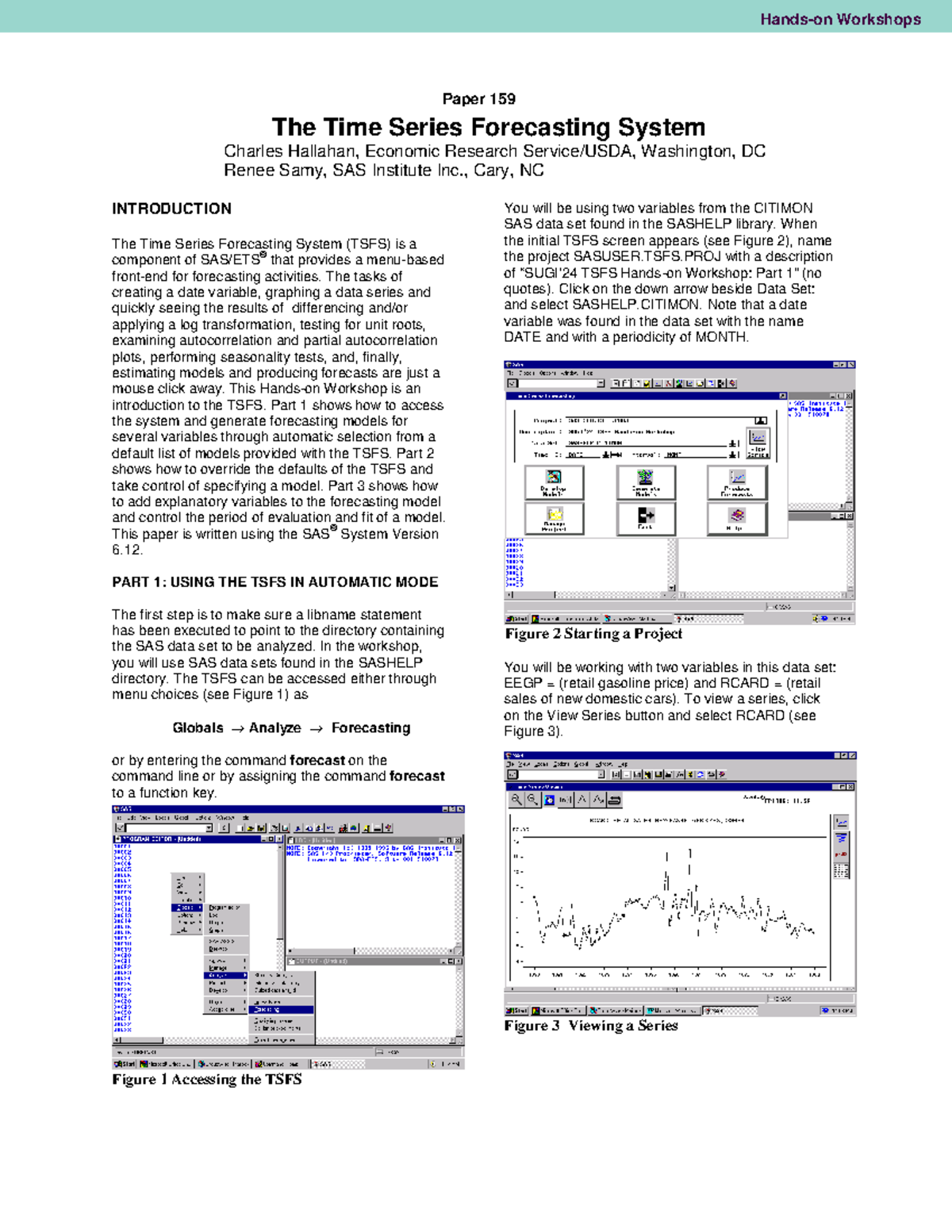 The Time Series Forecasting System - The Time Series Forecasting System ...