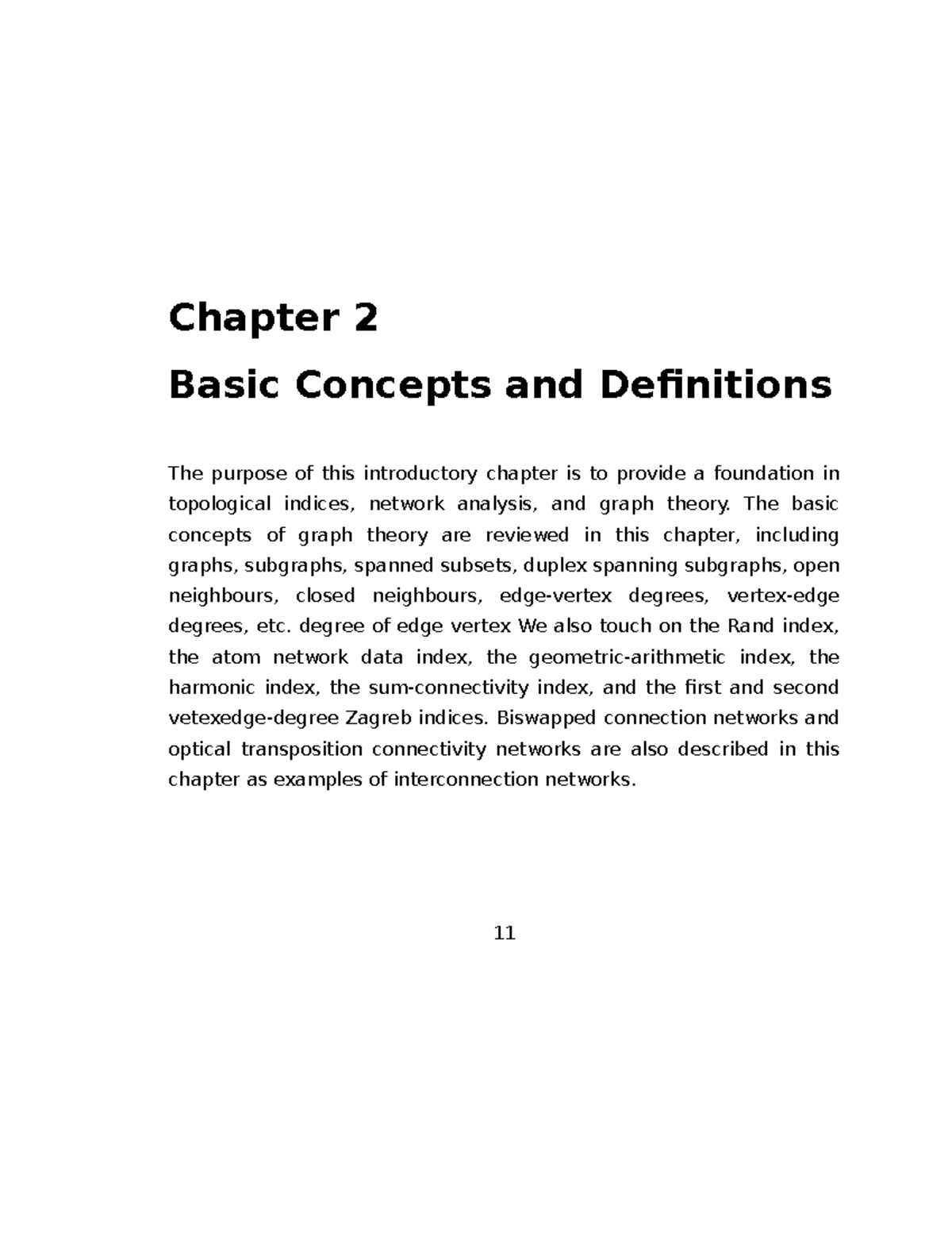 Chapter 2 - Ttyt - Chapter 2 Basic Concepts and Definitions The purpose ...