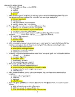 Anatomy of PNS - Ted Price lecture notes - Do nociceptors exist? Yes ...