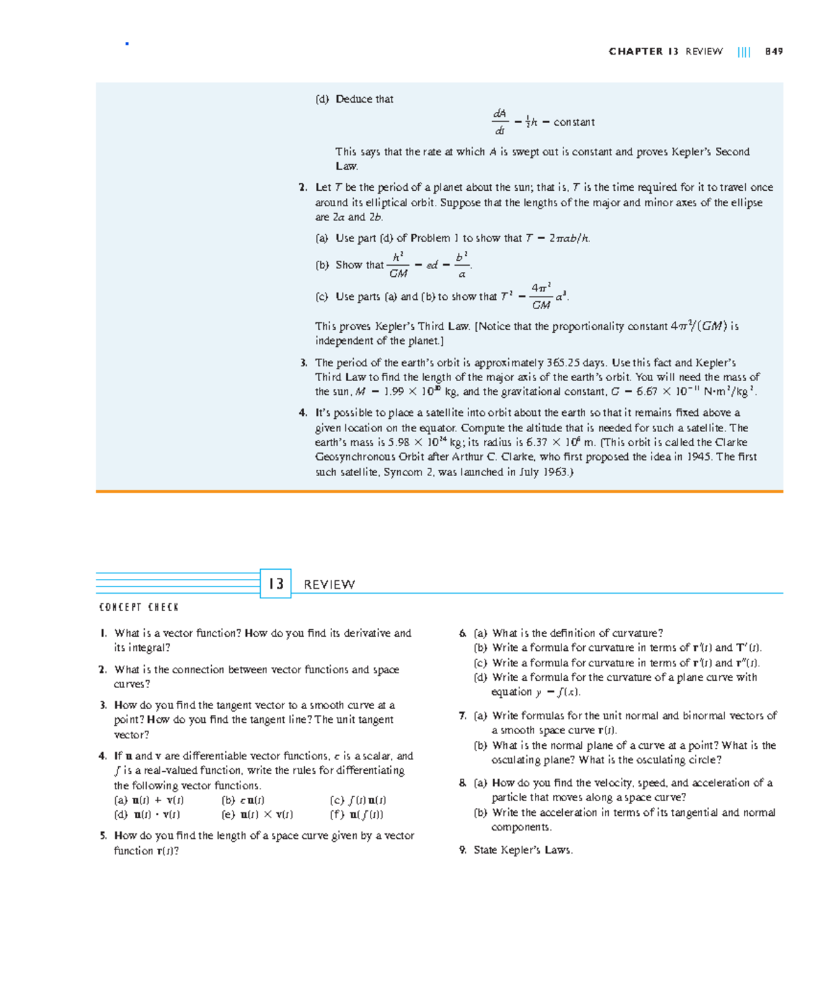 Math Ch 13 Review Math Work D Deduce That This Says That The Rate At Which Is Swept Out Is