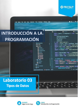 Laboratorio 2 Implementa programas en Python - INTRODUCCIÓN A LA ...