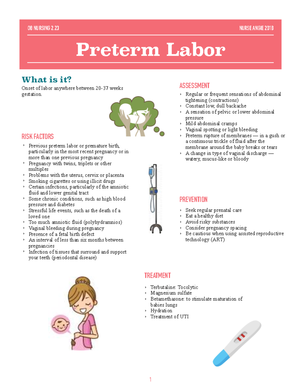OB Nursing 2 - mother baby - 1 OB NURSING 2 NURSE ANGIE 2018 Preterm ...