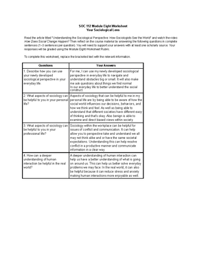 SOC 112 Module Three Worksheet - SOC 112 Module Three Worksheet ...