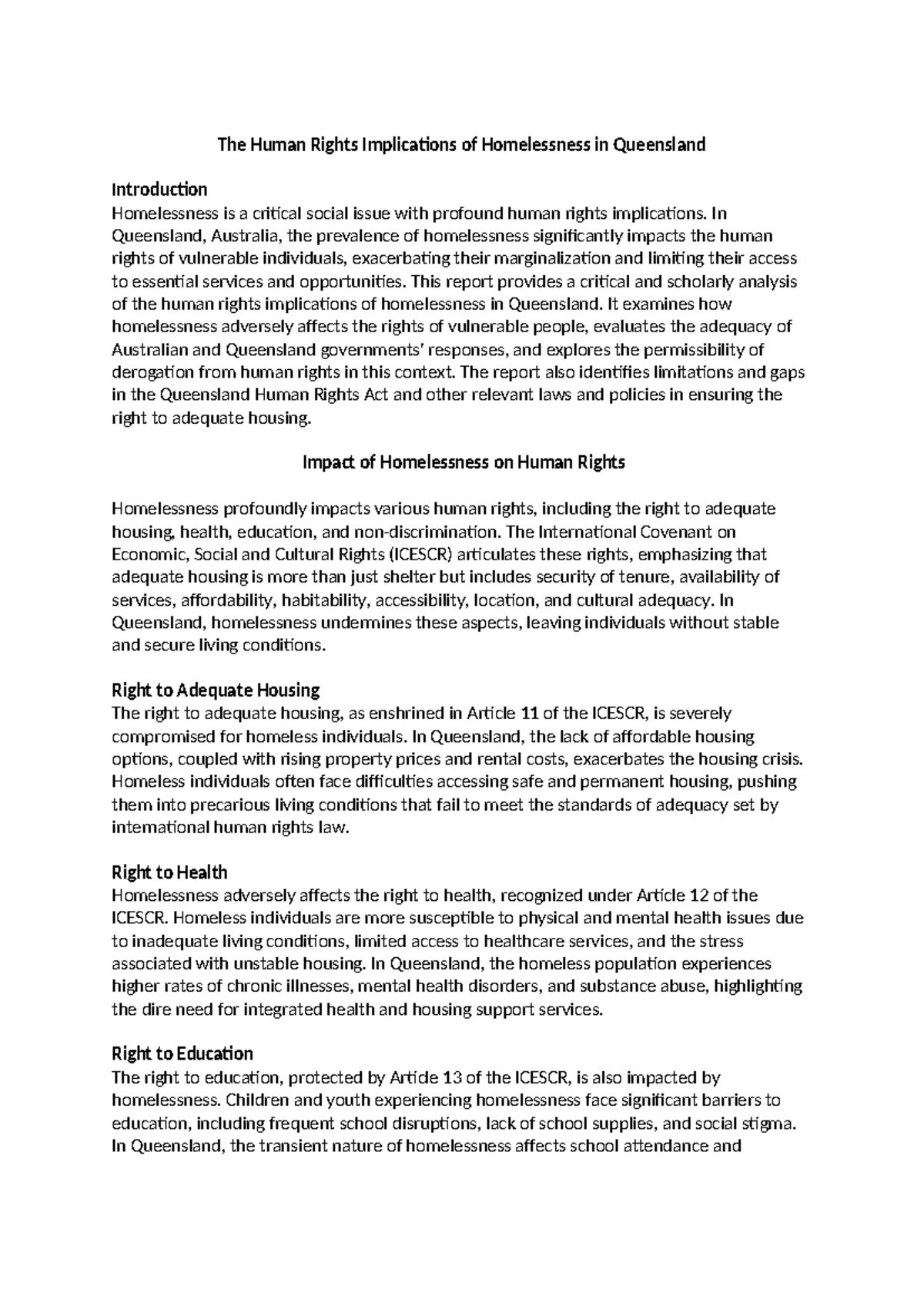Draft 2 LLB140 - The Human Rights Implications of Homelessness in ...