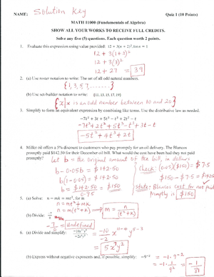 MATH 11000 - Chapter 4 Notes - Chapter 4 Polynomials Section 4 ...
