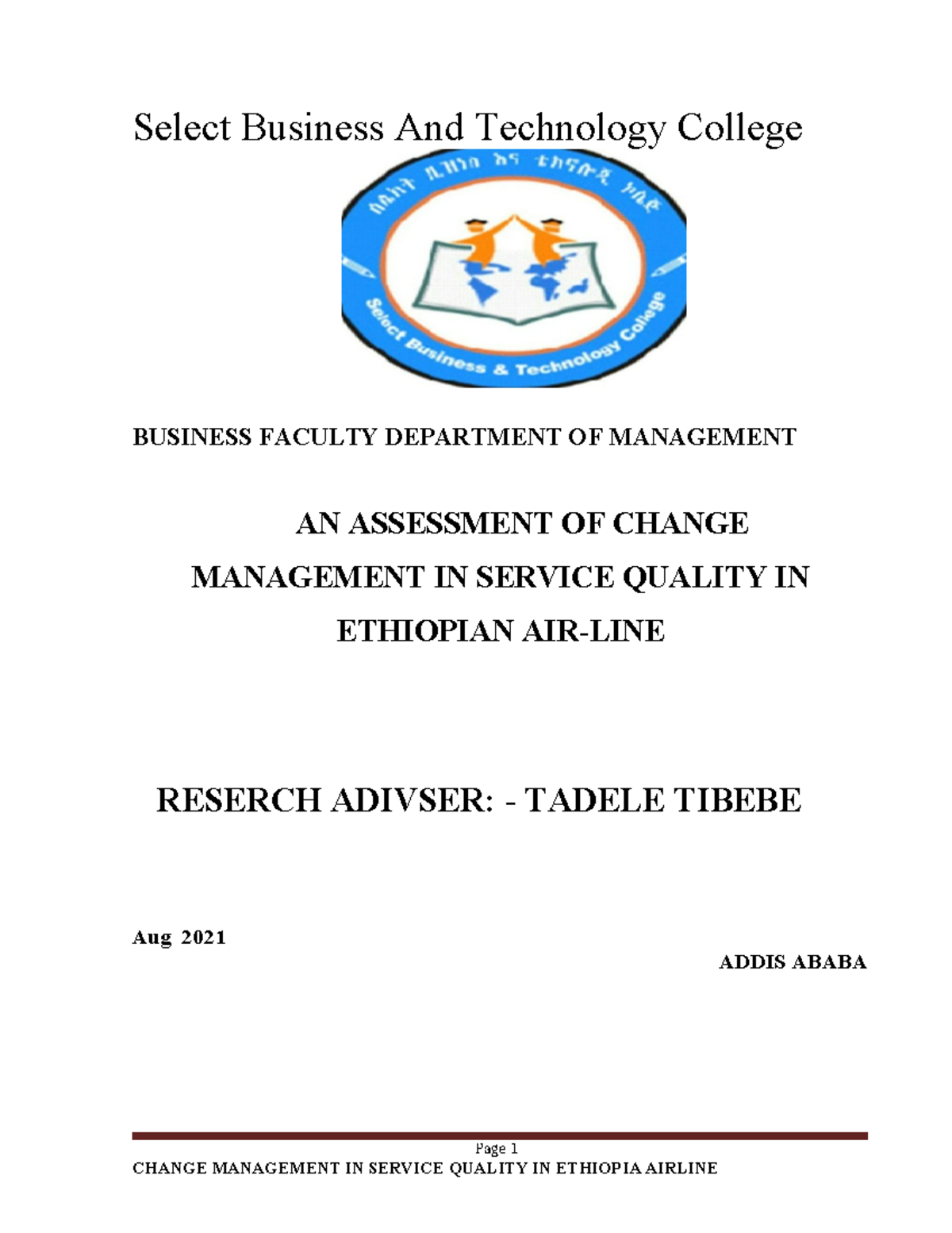 Meteke Final Research - BUSINESS FACULTY DEPARTMENT OF MANAGEMENT AN ...