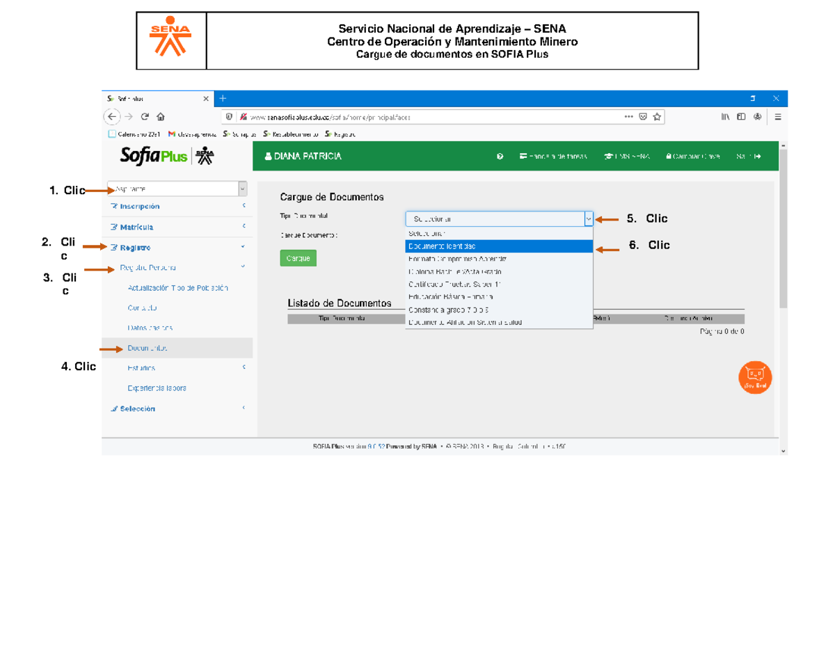 Paso a paso para el cargue de documentos en Sofia Plus - Sistemas de Informacion - Studocu