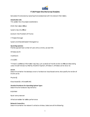 IT 200 System Specifications Computer Design - IT 200 System ...