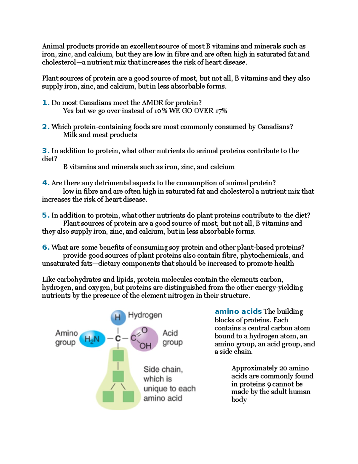 Module 6 nutr - nutrition notes - Animal products provide an excellent ...