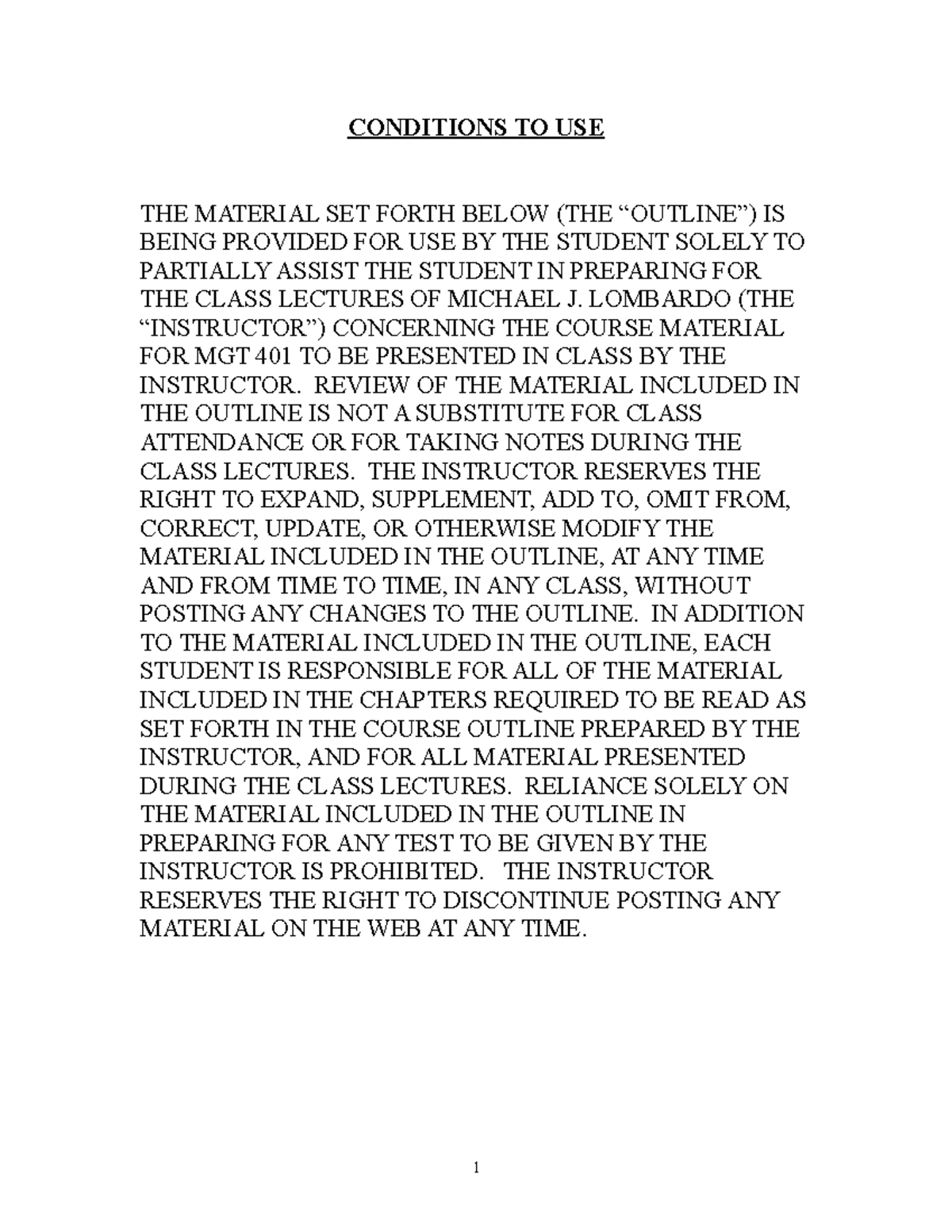 08. Administrative Law - CONDITIONS TO USE THE MATERIAL SET FORTH BELOW ...