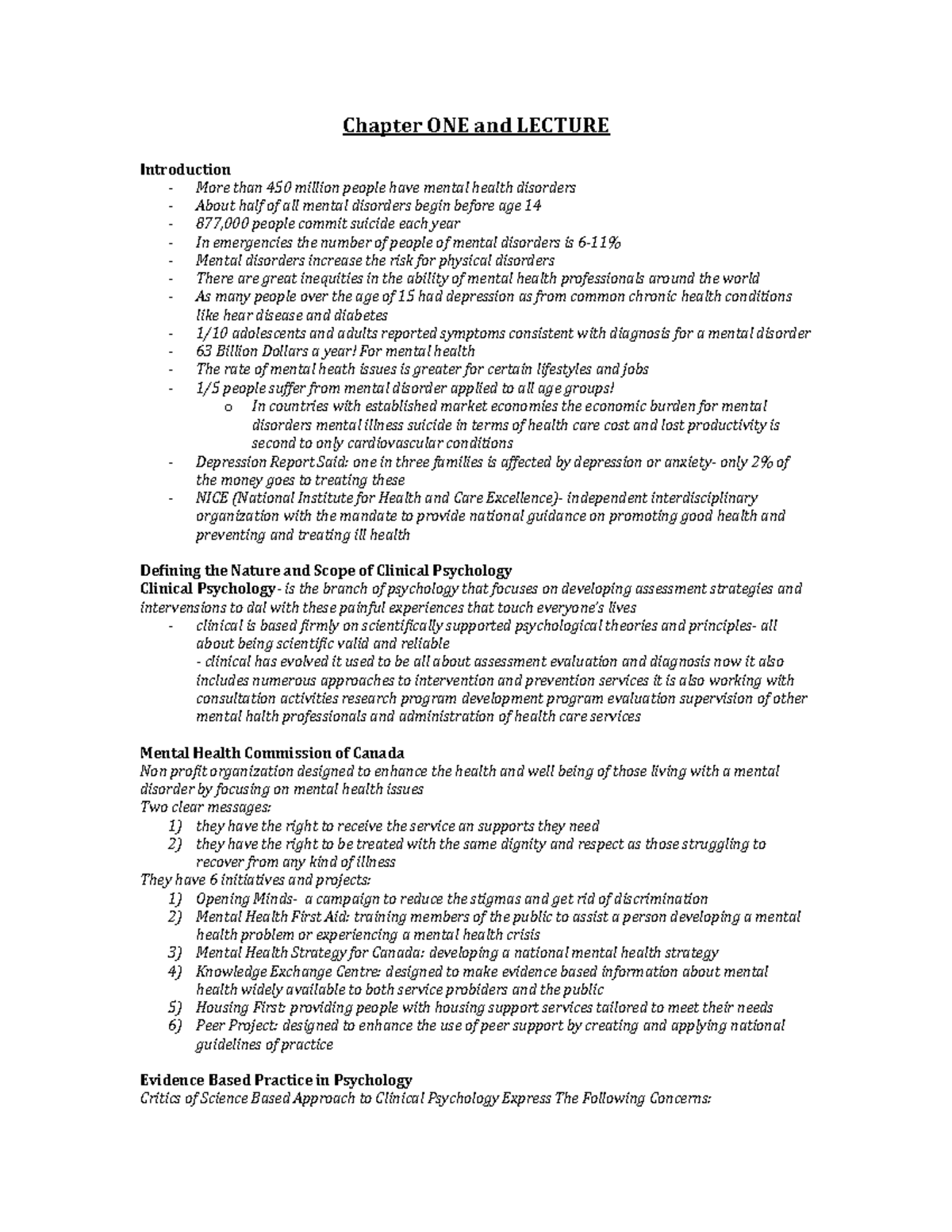Lecture notes, lectures 1 - Chapter ONE and LECTURE Introduction More ...