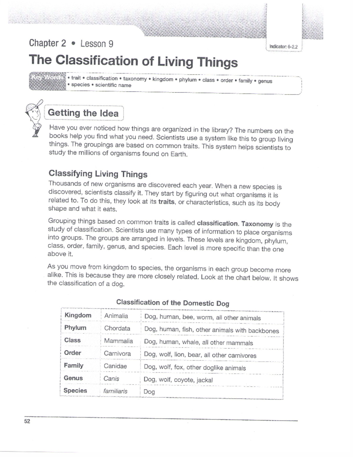 Chap 2 Lesson 9 The Characteristics of Living Things - Social ...