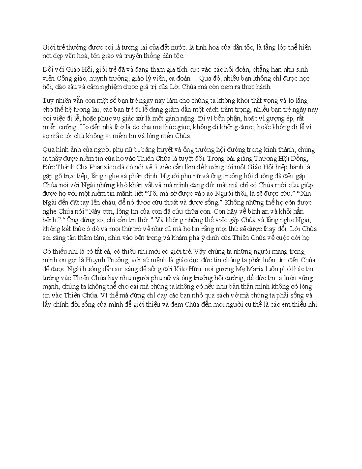 Giới trẻ thường được coi là tương lai của đất nước - Giới trẻ thường ...