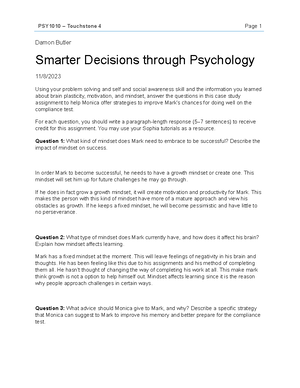 [Solved] Question 3 What advice should Monica give to Mark and why ...