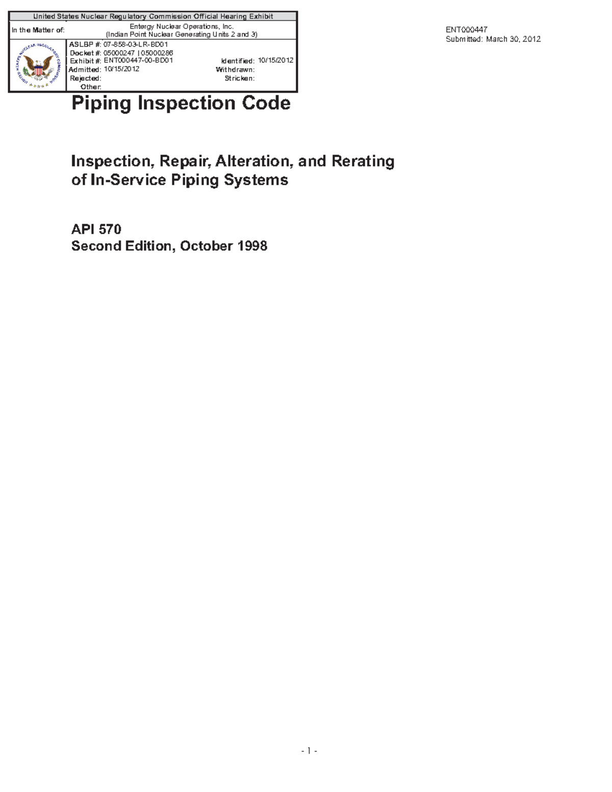 API 570 - 2d Ed - 1998 - uhvhvhA - Piping Inspection Code Inspection ...